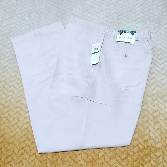 Cubavera | Pants & Jumpsuits | Womens Cubavera Natural Linen Pants Size ...